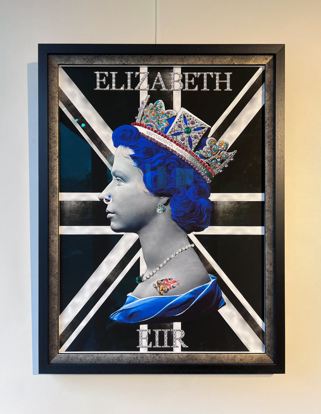 Elizabeth - Blue On Black (Large) | Mark Sloper – Arty Corner